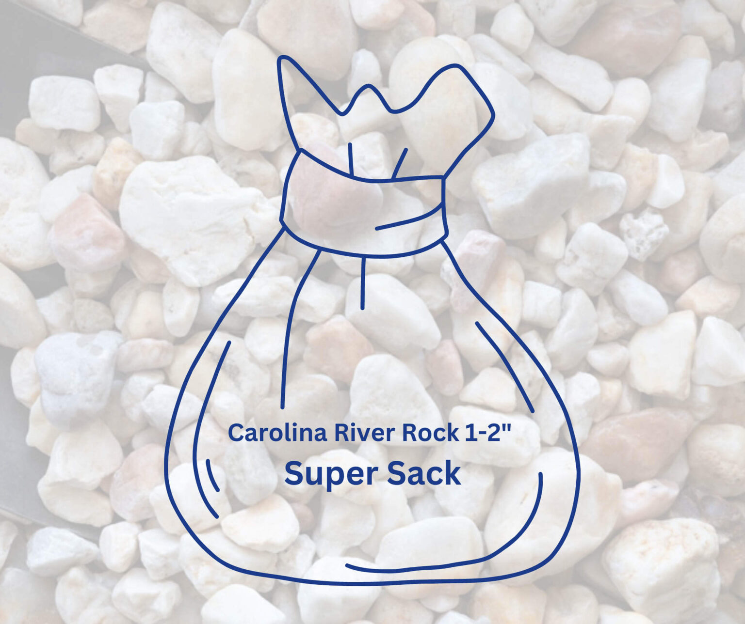 Carolina River Rock 1-2"-Super Sack - Charleston Landscape Supplies ...